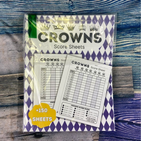 Toys | Crowns Score Sheets 15 Large Pages For Scorekeeping Size 85 X 11 ...